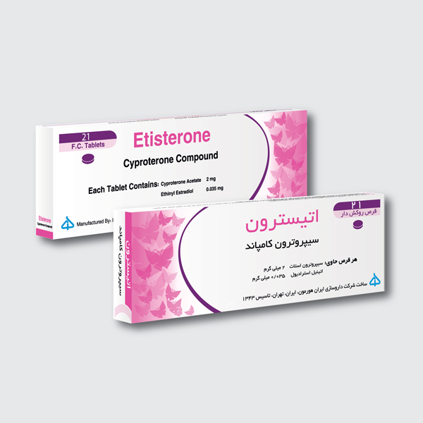 Etisterone 2+0.035 (Cyproterone Compound) - Iran Hormon Pharmaceutical ...